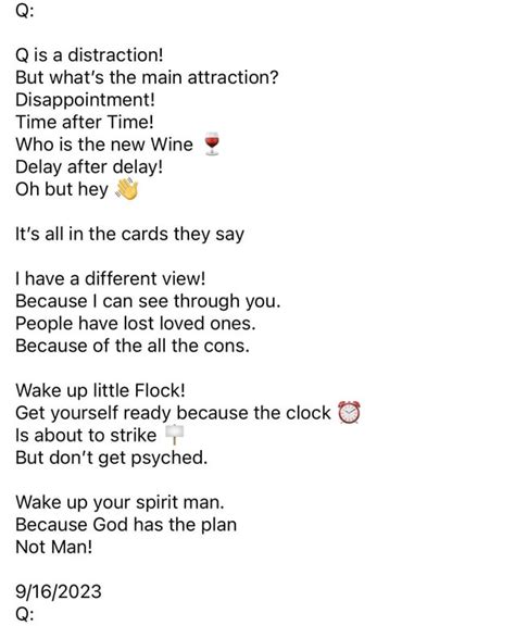 Q: The Poem - now with emojis : r/Qult_Headquarters
