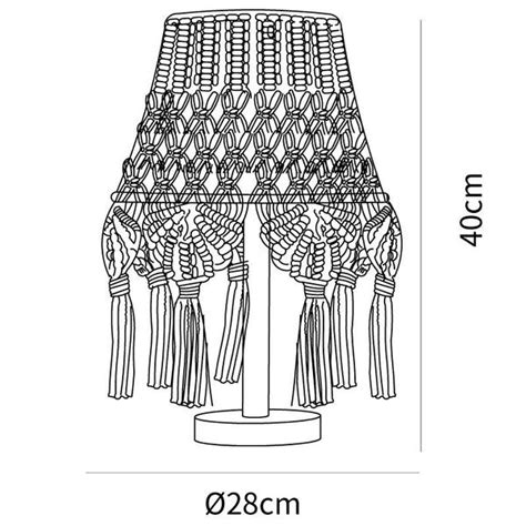 Macrame Table Lamp Macrame Table Macrame Furniture Macrame