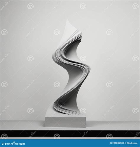Hand Drawn Sculpture Sketch A Dynamic Balance Of Graceful Curves Stock Illustration