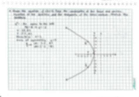 Solution Parabola Ellipse And Hyperbola Problem Solving With Answers