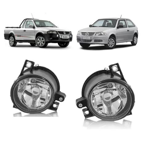 Par Farol Milha Gol Saveiro G Parati Fox Polo Neblina Shopee Brasil