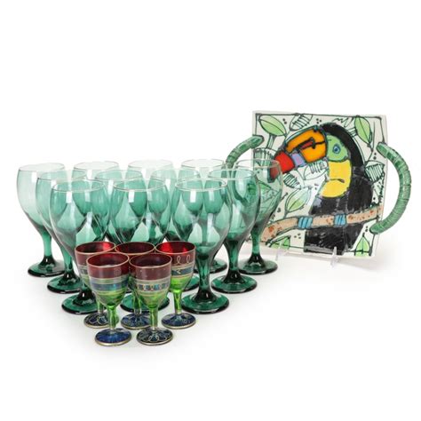 Libbey Teardrop Juniper Wine Glasses With Other Cordial Glasses And