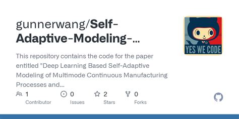 github gunnerwang self adaptive modeling manufacturing process this