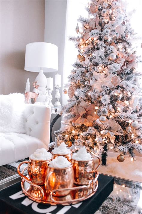 Rose Gold Christmas Tree Decoration Ideas