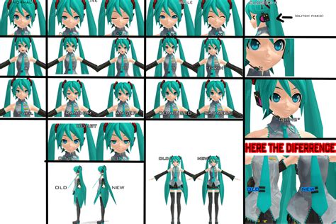 New Dt Miku Facial Expressions By Hanaminasho On Deviantart