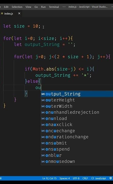 How To Console Log A Triangle In Javascript Shorts Youtube