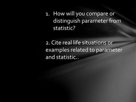 Parameter And Statistic Copypptx