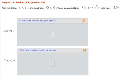 solved chapter 14 section 14 7 question 033 find the li