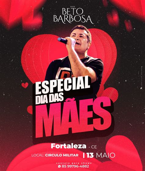 Beto Barbosa Fará Show No Círculo Militar De Fortaleza Em Homenagem