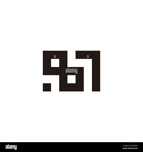 Number 8 And 7 Square Geometric Symbol Simple Logo Vector Stock Vector Image And Art Alamy