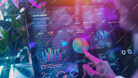 premium photo a computer screen with a graph showing that it is showing the companys graphs