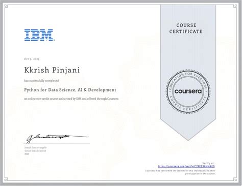 Kkrish Pinjani On Linkedin Python Programming Coding Ibm Coursera Coursecompletion…