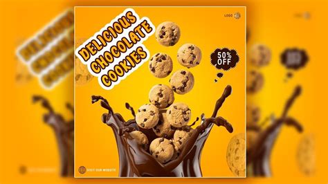Photoshop Tutorial How To Create Cookies Banner Design For
