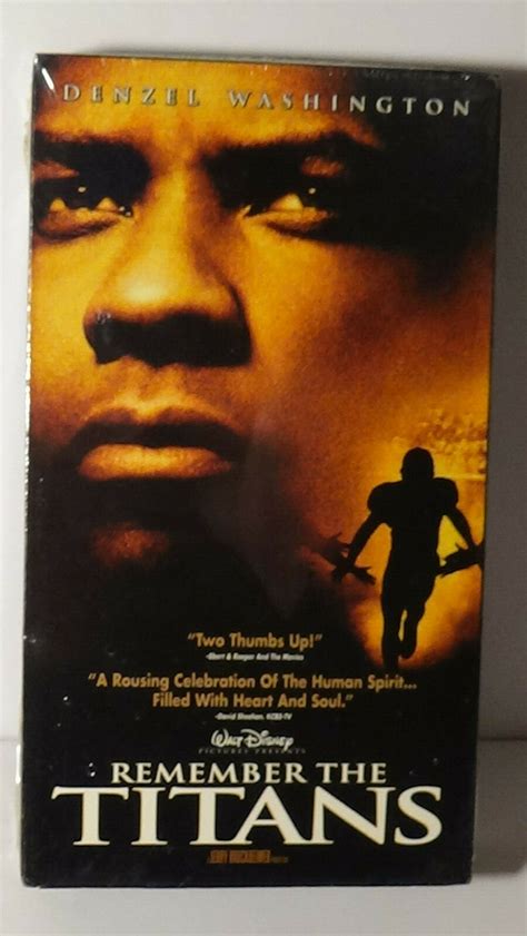 Remember The Titans Vhs New Sealed Disney Denzel Washington Hayden