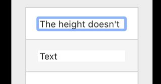 Nstableview Doesn T Update Row Height While Typing In Nstextfield