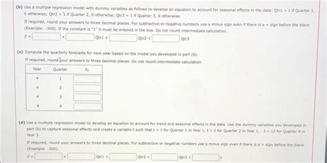 Solved Consider The Following Time Series Data A Choose Chegg