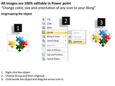 Business Diagram Puzzle Pieces Fitting Style 2 Sales Diagram