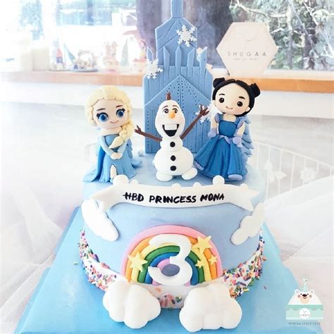 เค้กเจ้าหญิง เอลซ่า แอนนา Frozen Elsa Cake Shugaaordercake