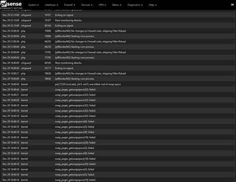 Suricata Silently Crashes With An Out Of Swap Space Error Netgate Forum