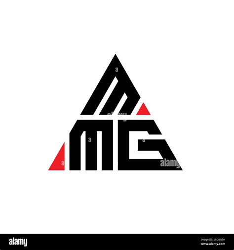 Mmg Triangle Letter Logo Design With Triangle Shape Mmg Triangle Logo