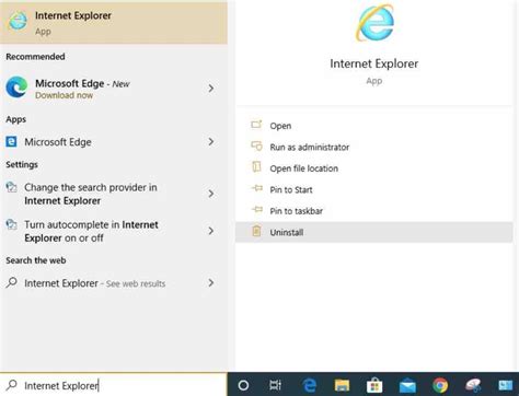 How To Remove Internet Explorer In Windows 10