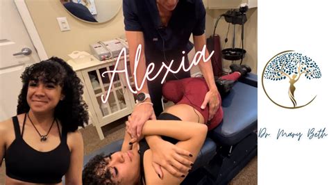 Alexia Had A Hard Day At The Gym Dr Mary Beth Was There To Adjust Her