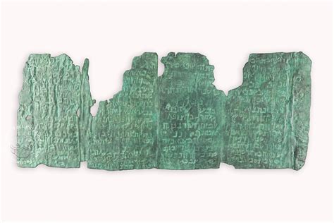 Dead Sea Copper Scroll Fragment 3q15 The Jordan Museum Amman