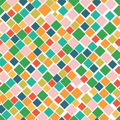 Seamless Geometric Pattern Abstract Background Colorful Square Grid Design Ideas For Textiles