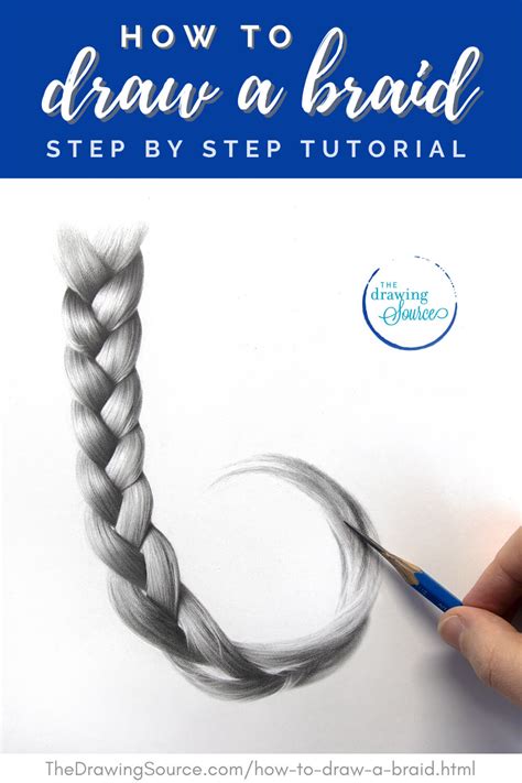Hair Braid Drawing Step By Step Henson Kettere
