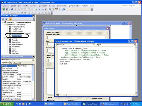 Cómo ejecutar un Userform al abrir el archivo Microsoft Excel