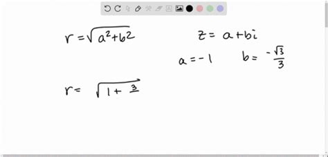 Solved A Complex Number And Its Modulus Graph The Complex Number And