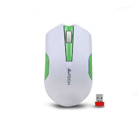 A TECH G N V Track Wireless Mouse USB Black USB White Green Forttune Channels