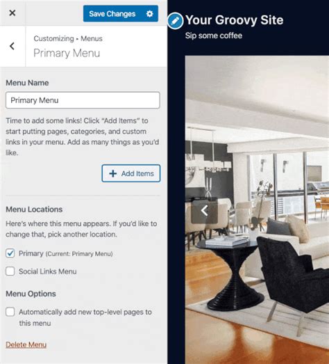 Adicionar Links A Um Menu Suporte