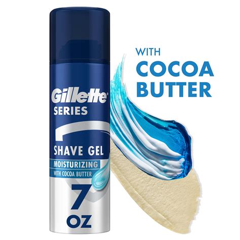 Gillette Series Moisturizing Shave Gel For Sensitive Skin With Cocoa