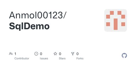 Github Anmol00123sqldemo