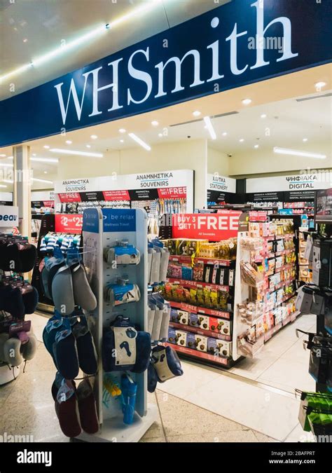 Athens Greece February 11 2020 A Whsmith Storefront In Athens