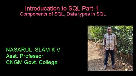 Introduction To Sql Malayalam Youtube