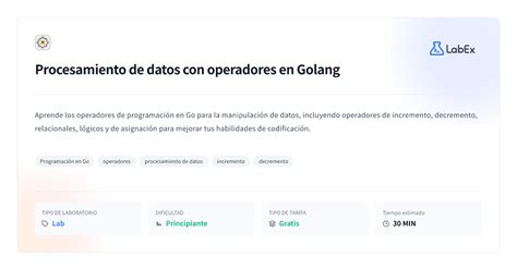 Procesamiento De Datos Con Operadores En Golang Labex