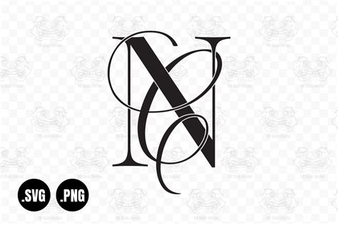 Nc Cm Wedding Monogram Calligraphy Graphic By 99siamvector · Creative Fabrica