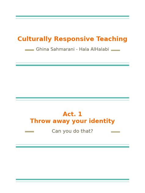 Culturally Responsive Teaching Pdf