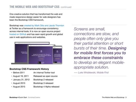 bootstrap 4 tutorial pdf for beginners learn step by step ppt