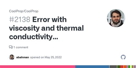 Error With Viscosity And Thermal Conductivity Calculations Using
