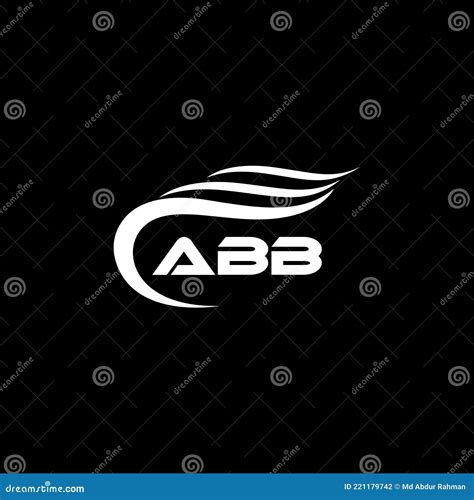 Abb Letter Logo Design On Black Backgroundabb Creative Initials Letter