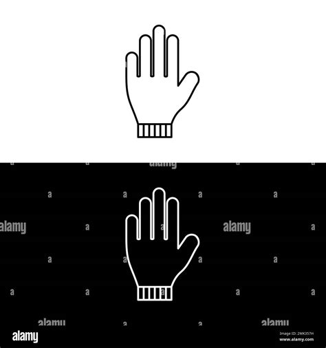 Glove Outline Icon Linear Style Sign For Mobile Concept And Web Design