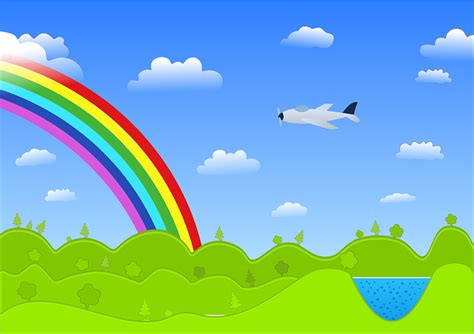 Download Vector Landscape Rainbow Royalty Free Vector Graphic Pixabay