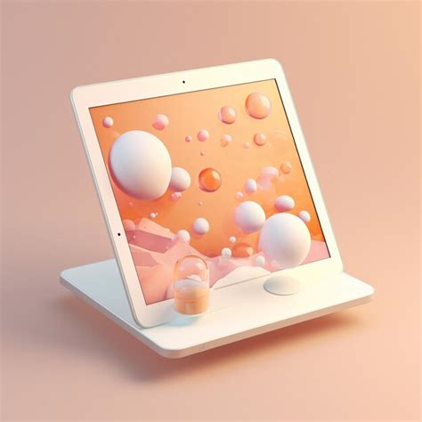 Premium Ai Image Cartoon Tablet Electronic 3d