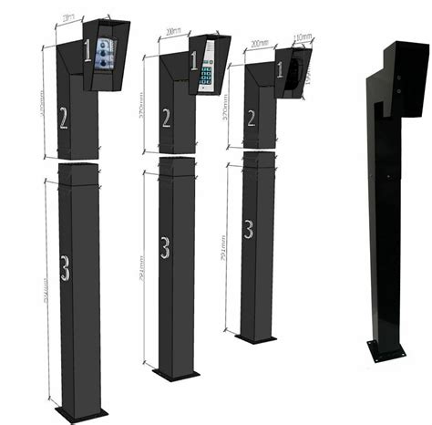 apc gate entry gooseneck pedestal universal mounting post intercom