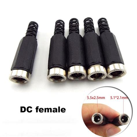 Dc 암 전원 공급 장치 플러그 전기 커넥터 55mm X 21mm 암 잭 소켓 어댑터 와이어 충전 어댑터 용 전송 및 케이블