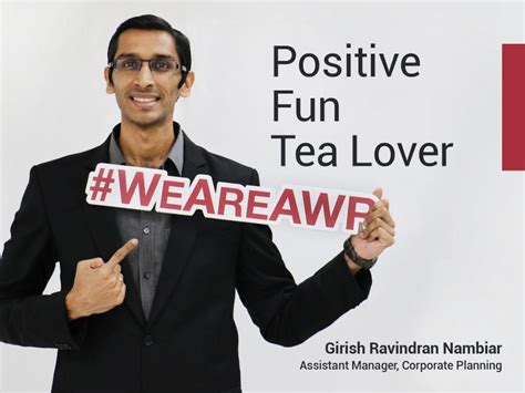 Meet Girish Ravindran Nambiar Assistant Manager Corporate Planning
