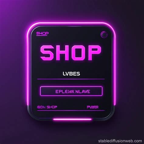 Ui Button With Shop Label Stable Diffusion Online